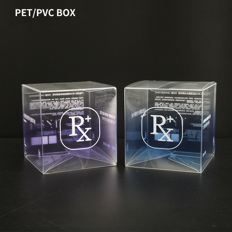 Custom Skin Care PET PVC Plastic Packaging Box Printed Acetate Box ...